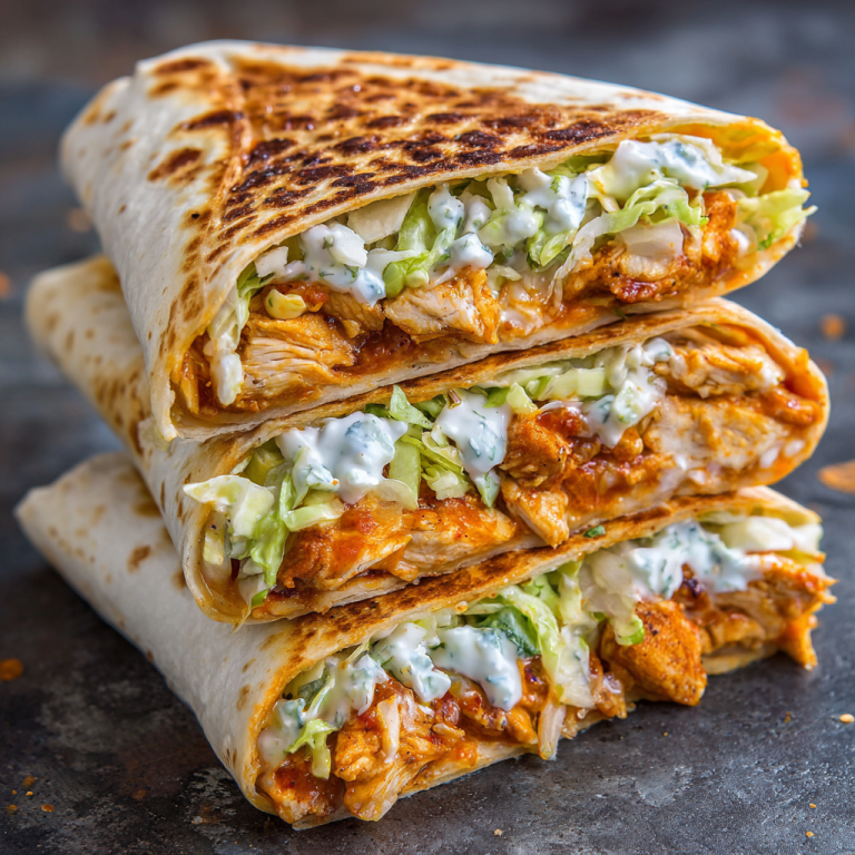 Buffalo Chicken Crunch Wrap : Spicy, Crispy & Loaded with Flavor ...