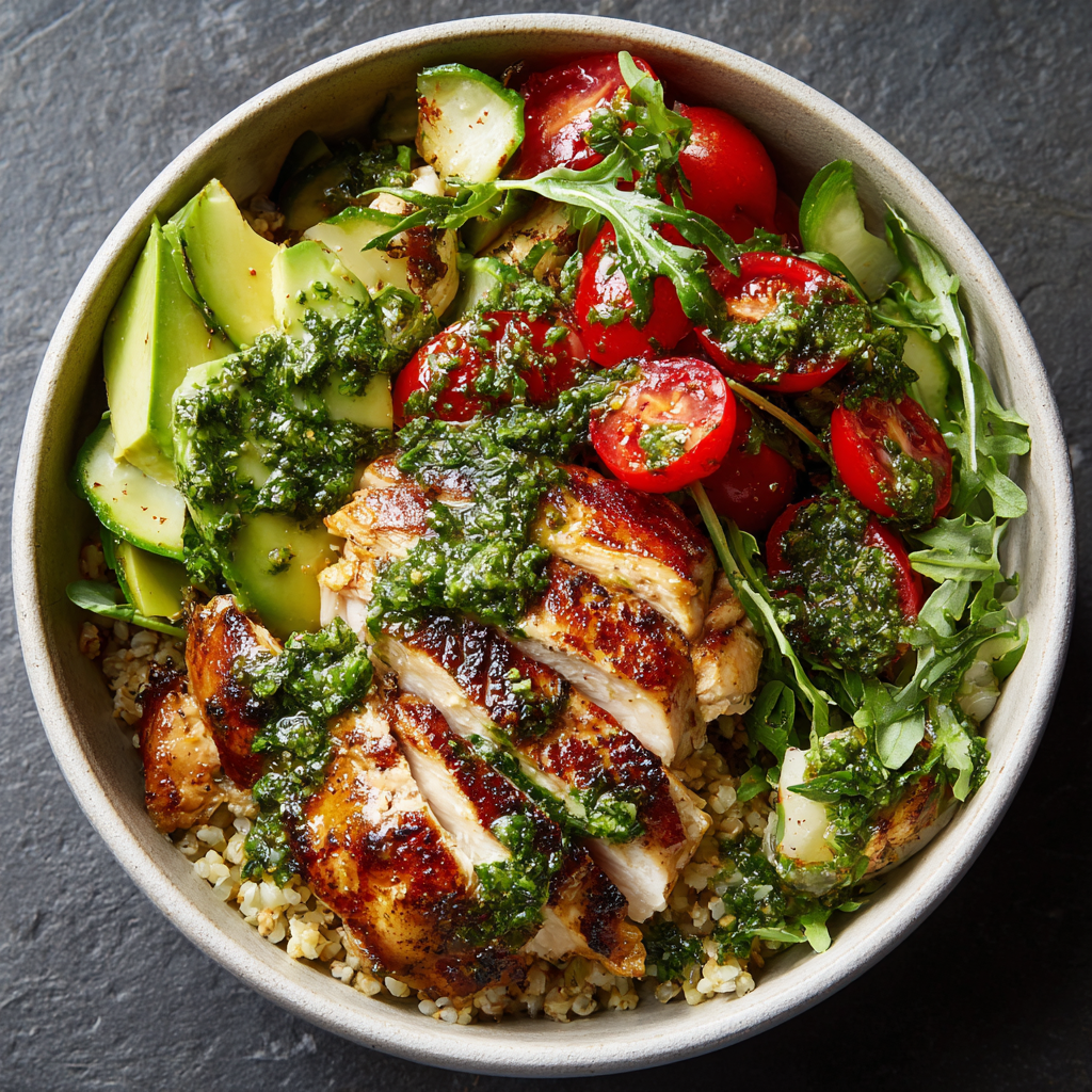 Chimichurri Chicken Bowl : Bold, Herby & Built Around the Chicken ...